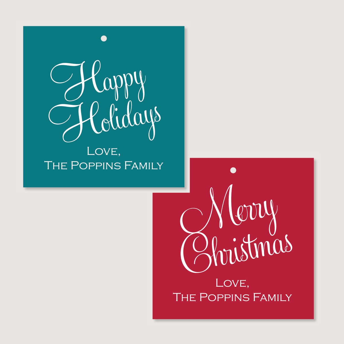 Square Gift Tags– Paper Cadeau
