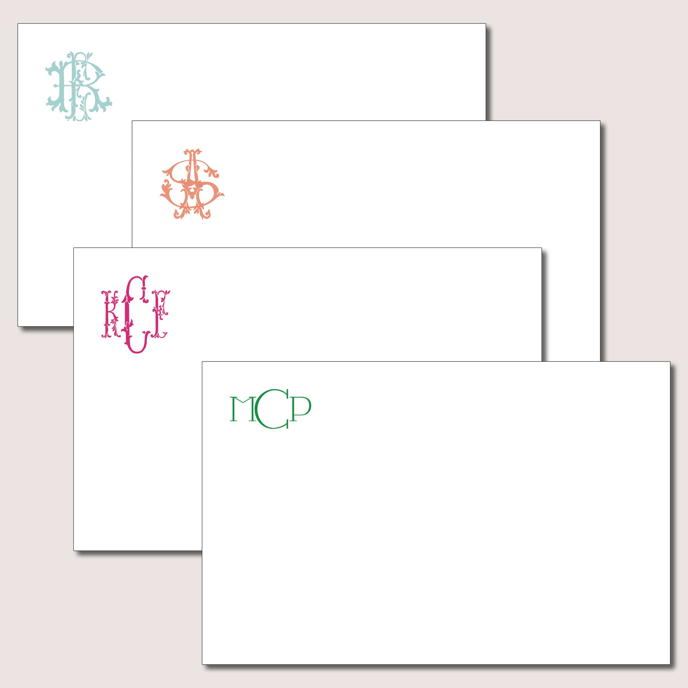Monogrammed Notepads– Paper Cadeau
